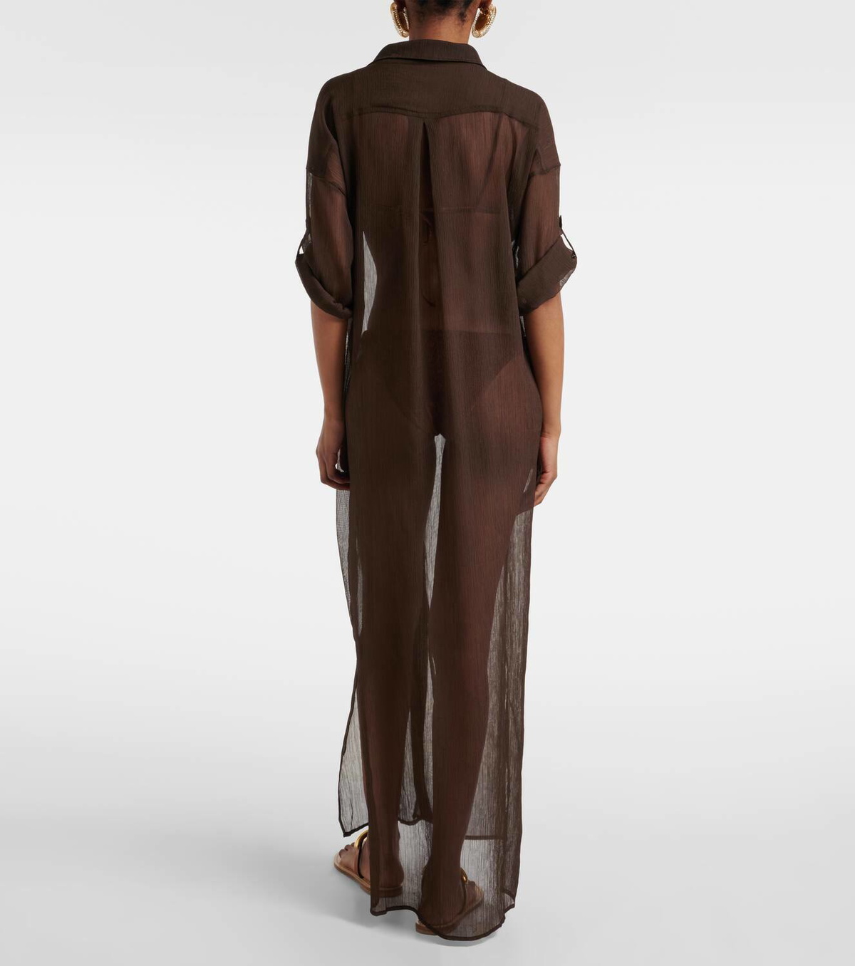 Jade Swim Mika sheer shirt dress Jade Swim