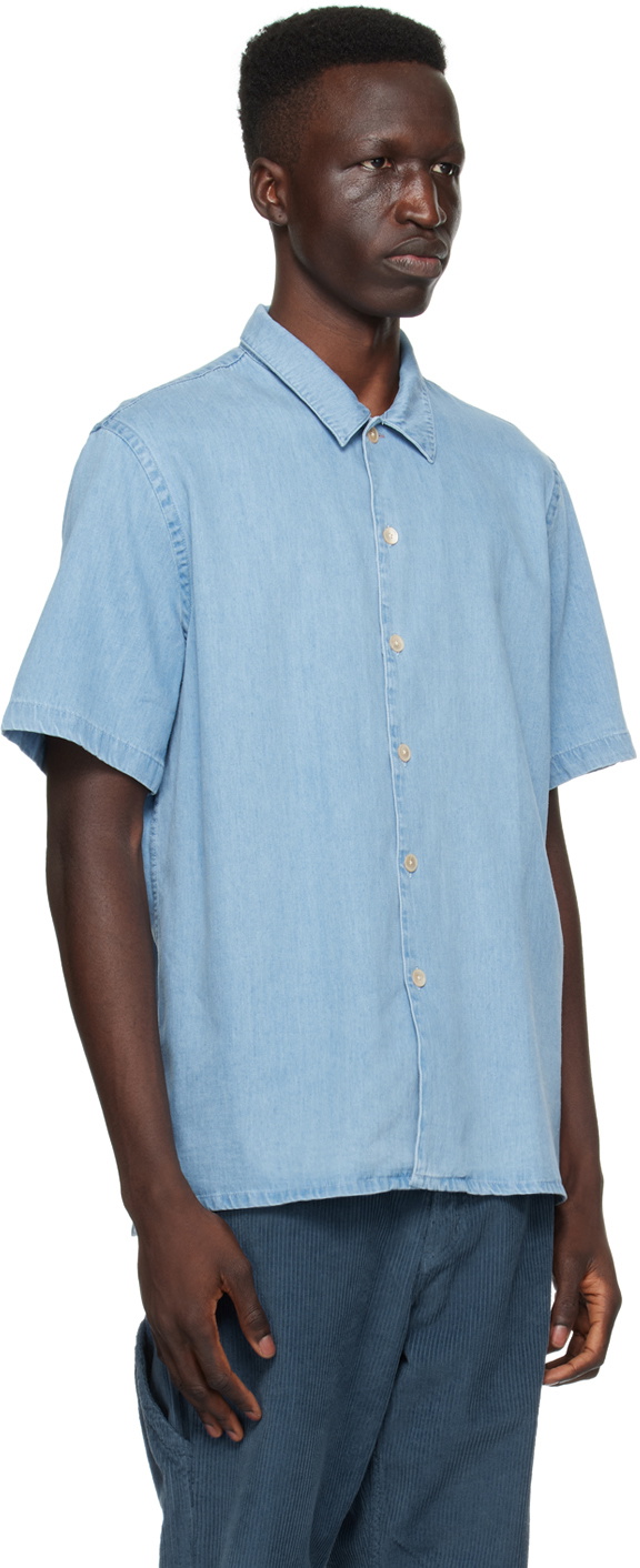 PS by Paul Smith Blue Vented Shirt PS by Paul Smith
