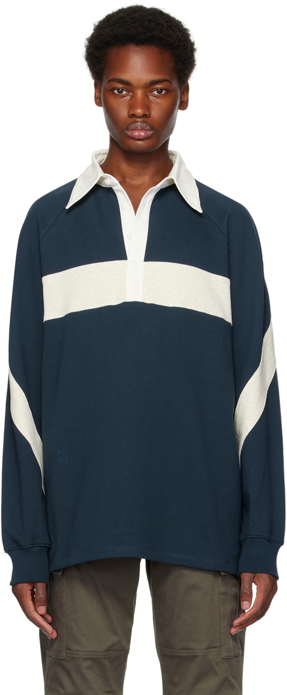 Kijun Navy Embroidered Polo Kijun