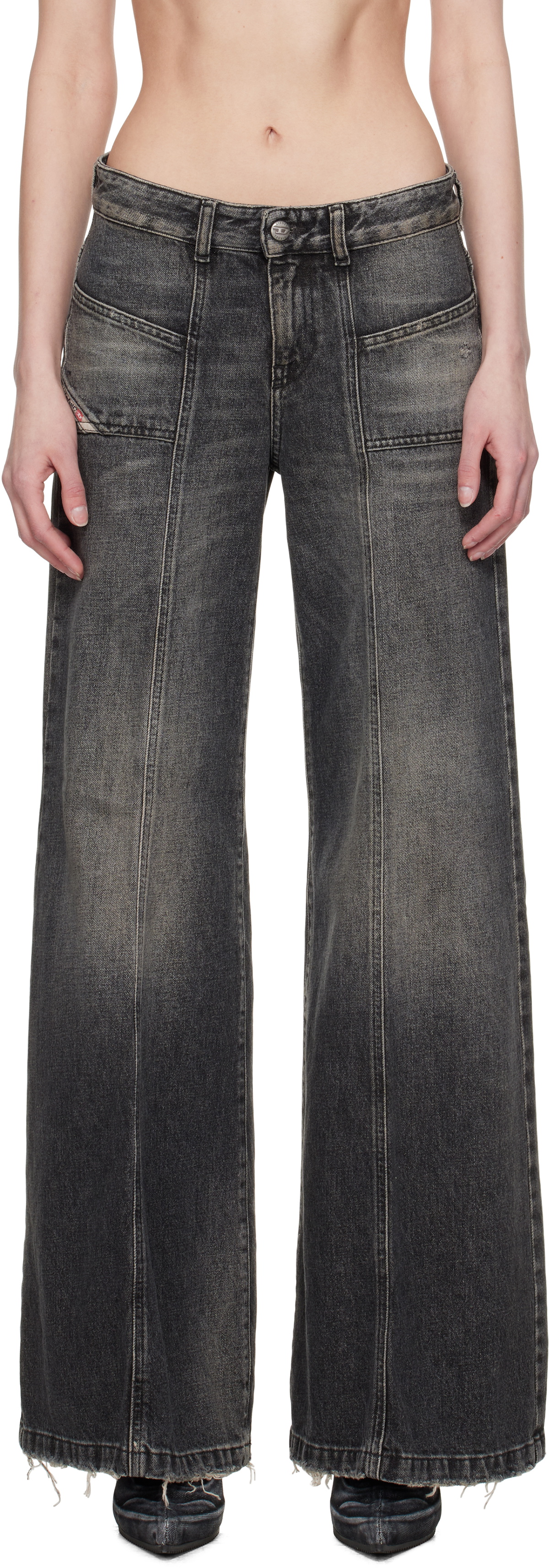 Diesel Gray D-Akii Jeans Diesel