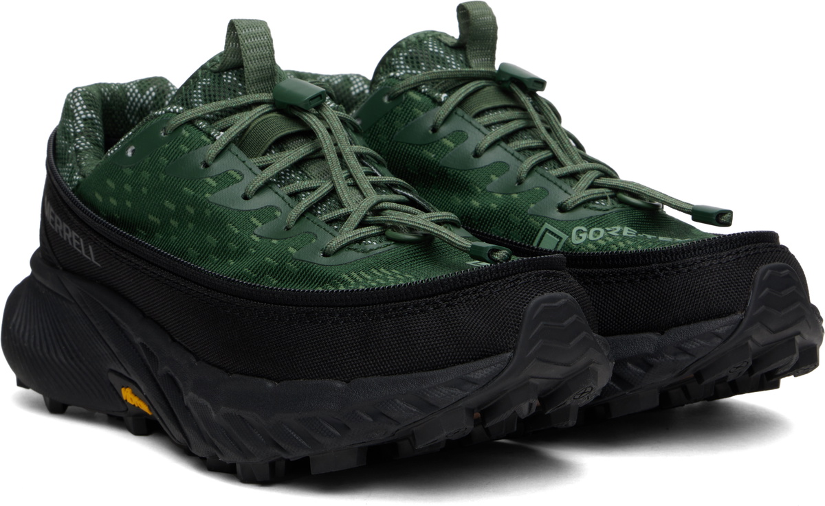 Merrell 1TRL Brown & Green Agility Peak 5 GTX Zip Sneakers Merrell 1TRL