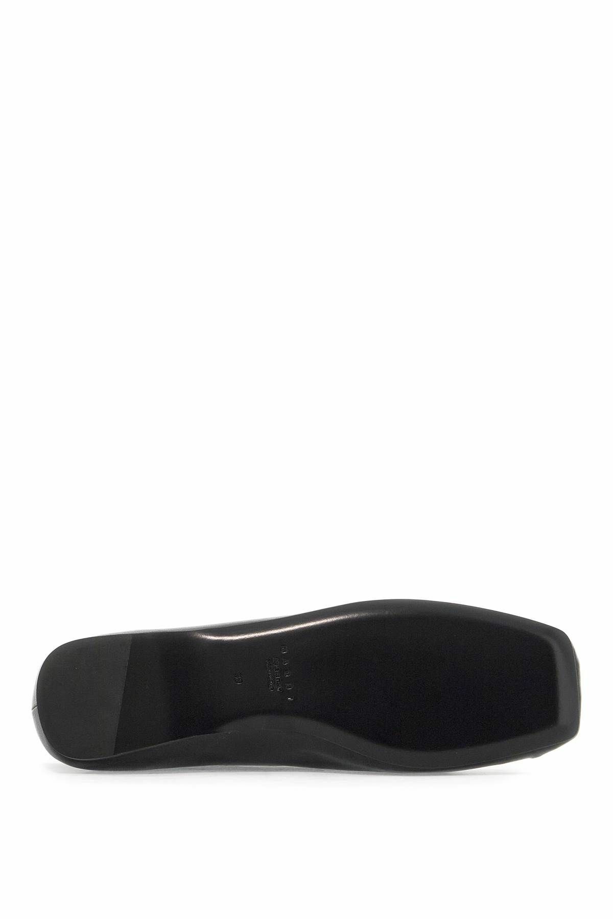 MARNI leather little bow ballerina Metallic Marni