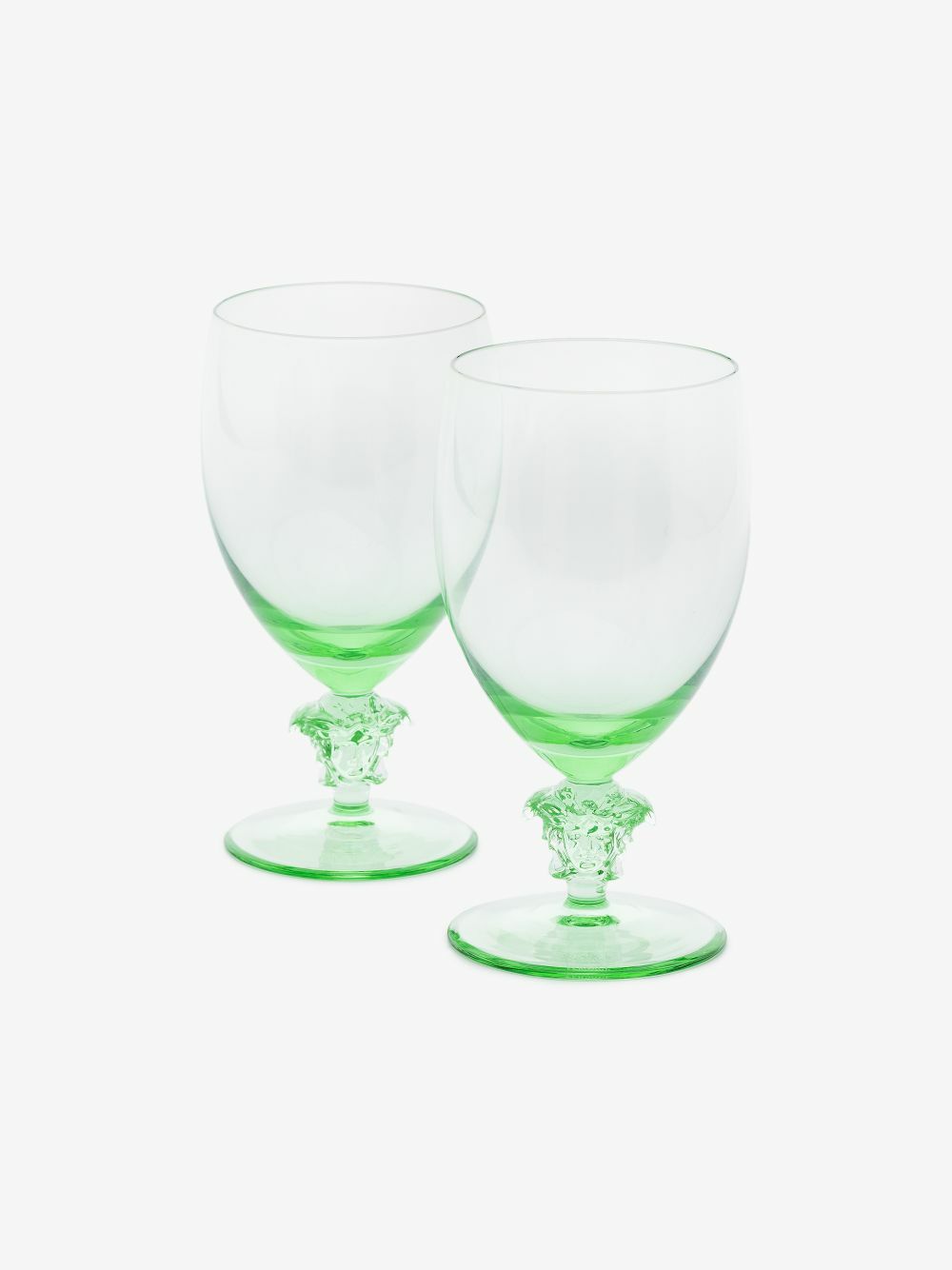 Versace Green Medusa Glass Set Versace