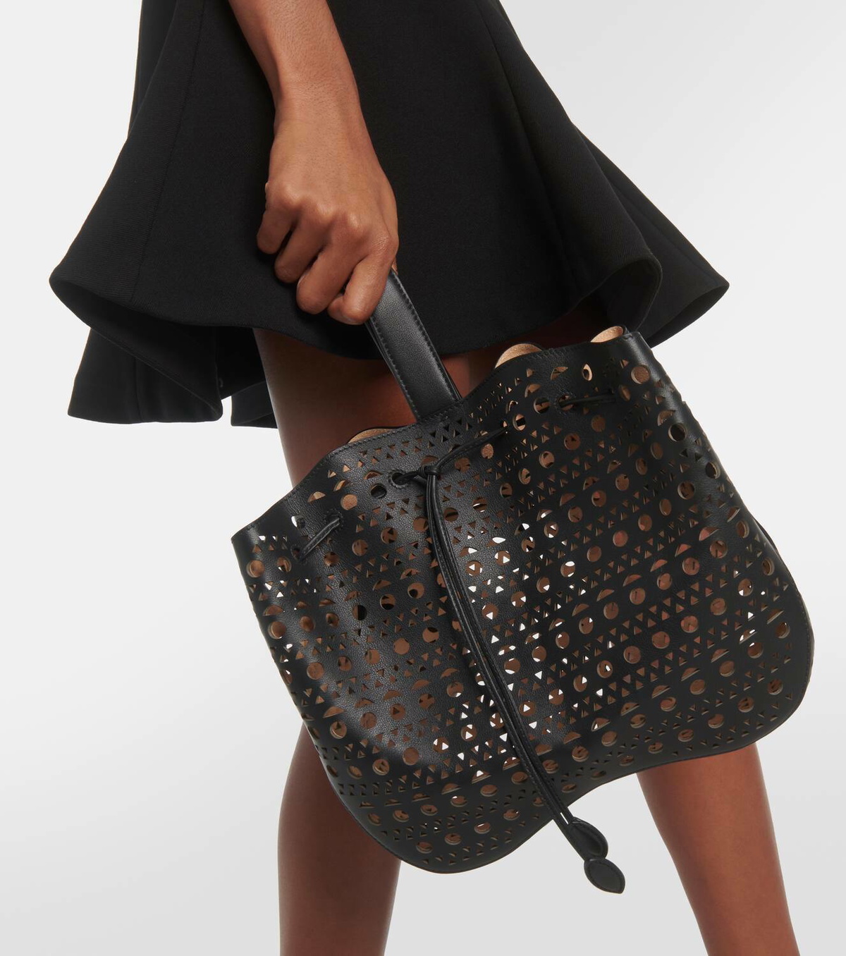 Alaïa Rose Marie 28 Vienne leather tote bag ALAÏA