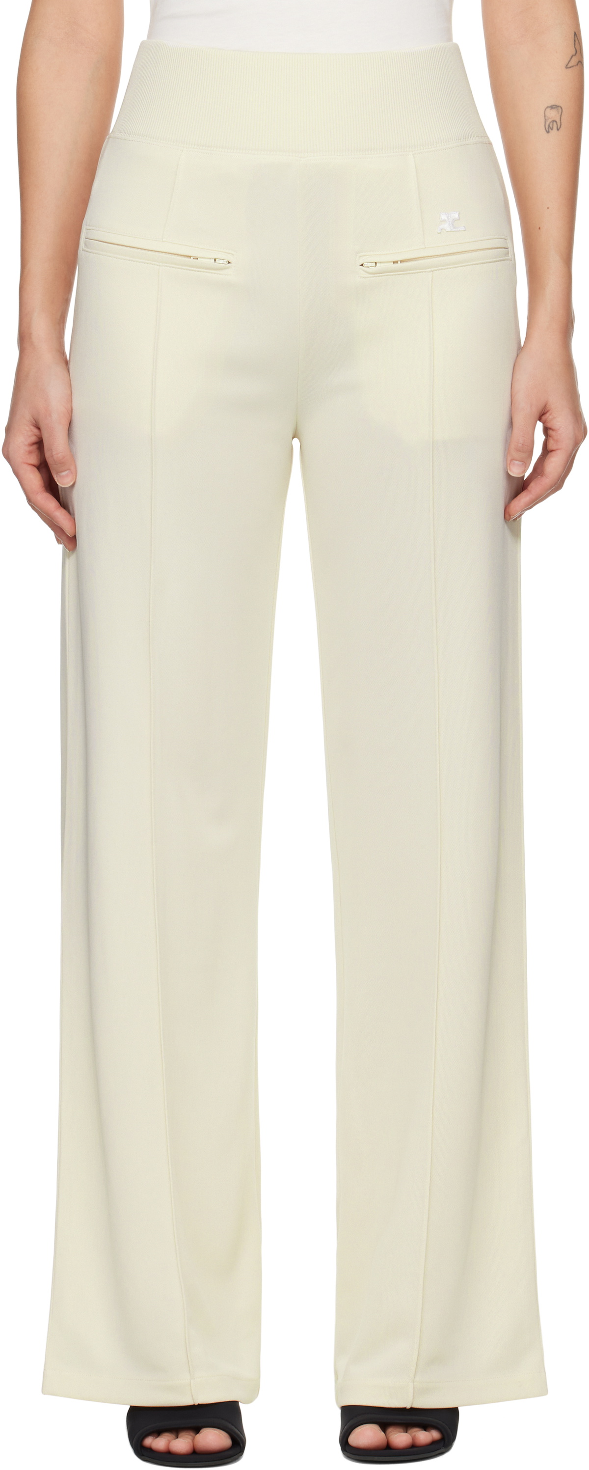 Courrèges Off-White Interlock Tracksuit Trousers Courreges