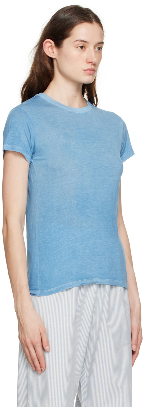 Baserange Blue Crewneck T-Shirt Baserange