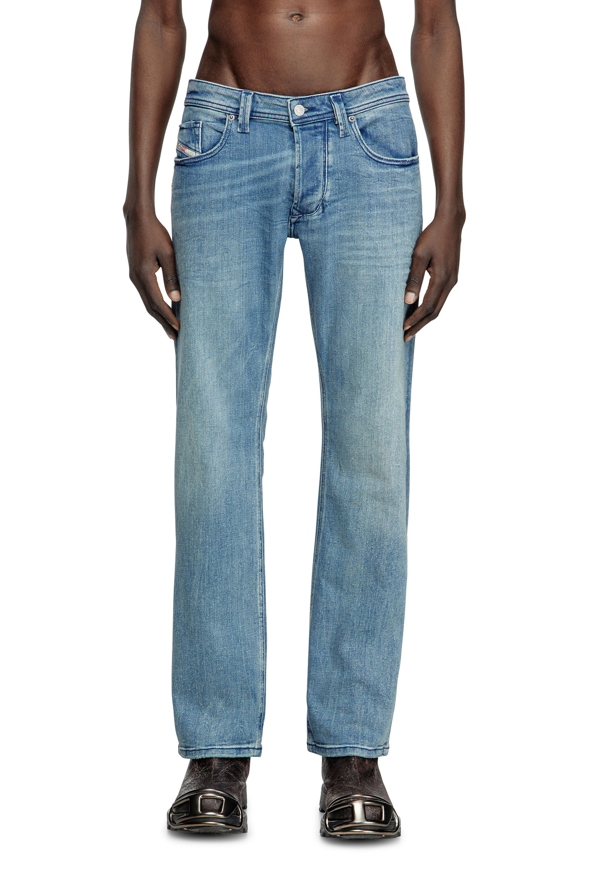 Diesel Regular Jeans - 1985 Larkee - Jeans Mens in Blue Diesel
