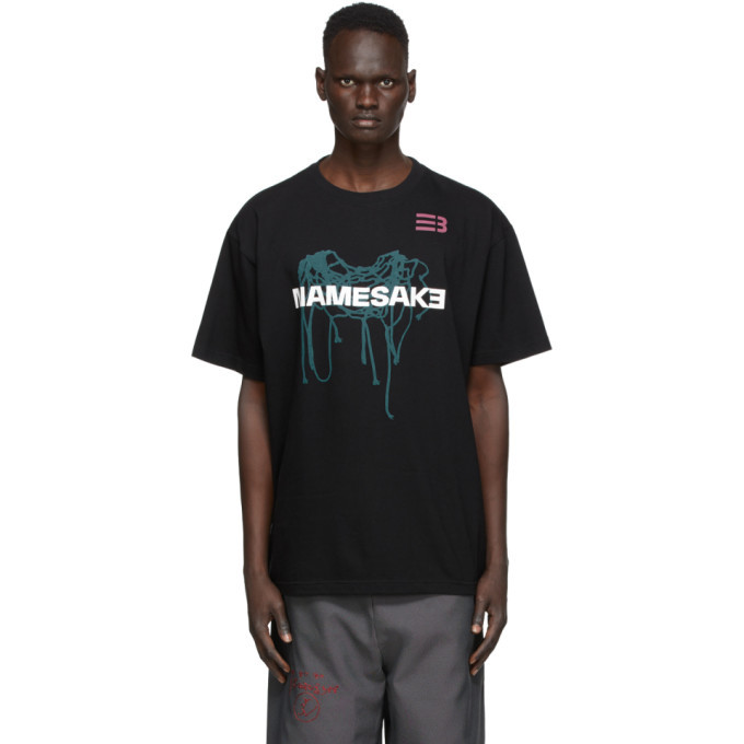 NAMESAKE Black Net T-Shirt NAMESAKE