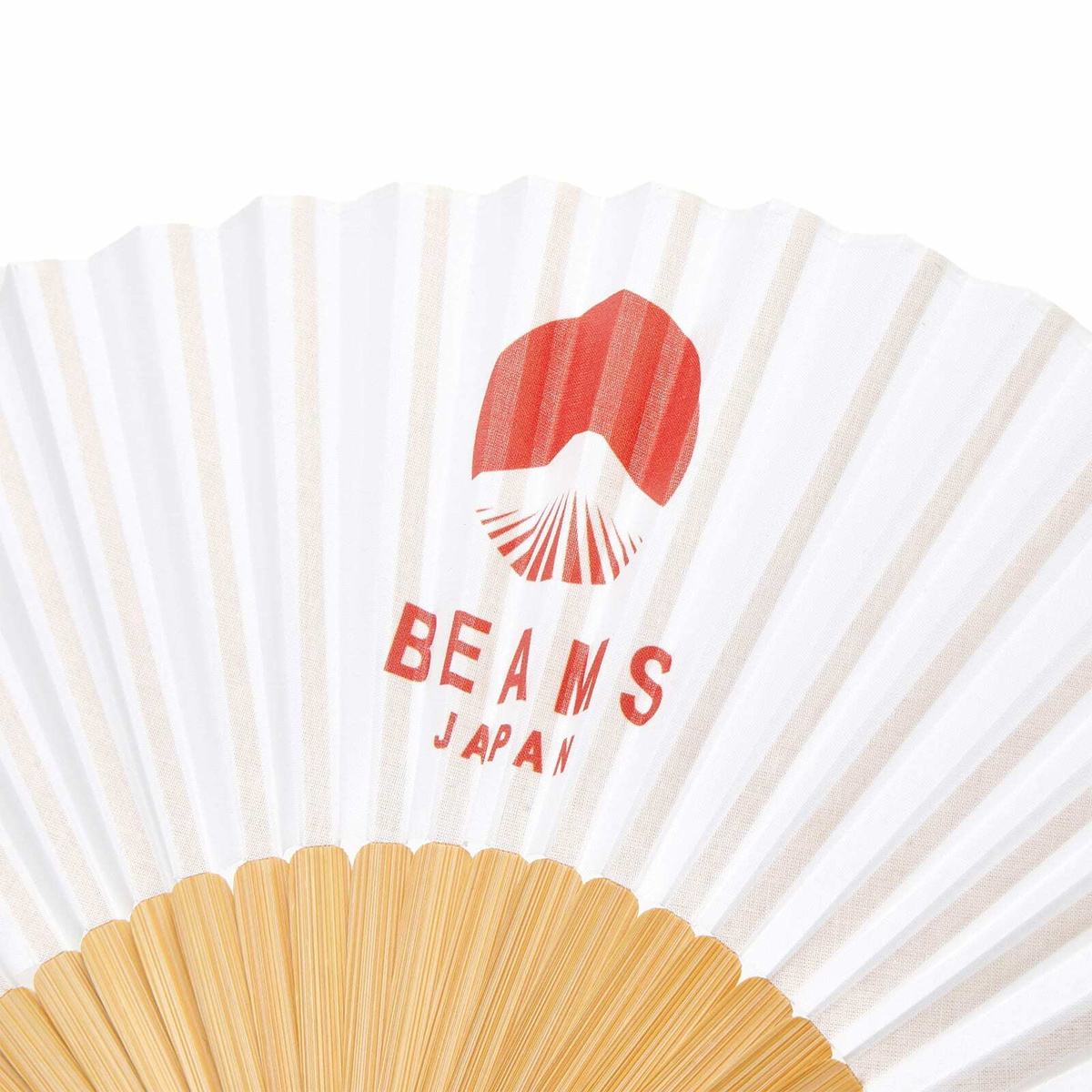 BEAMS JAPAN Folding Fan in White BEAMS JAPAN