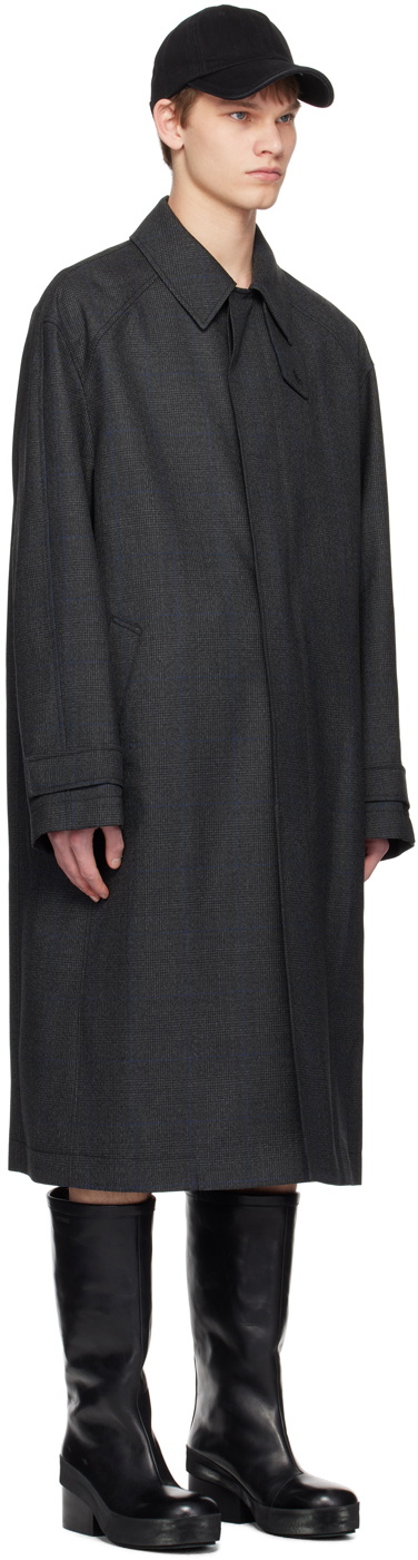 Juun.J Gray Check Coat Juun.J
