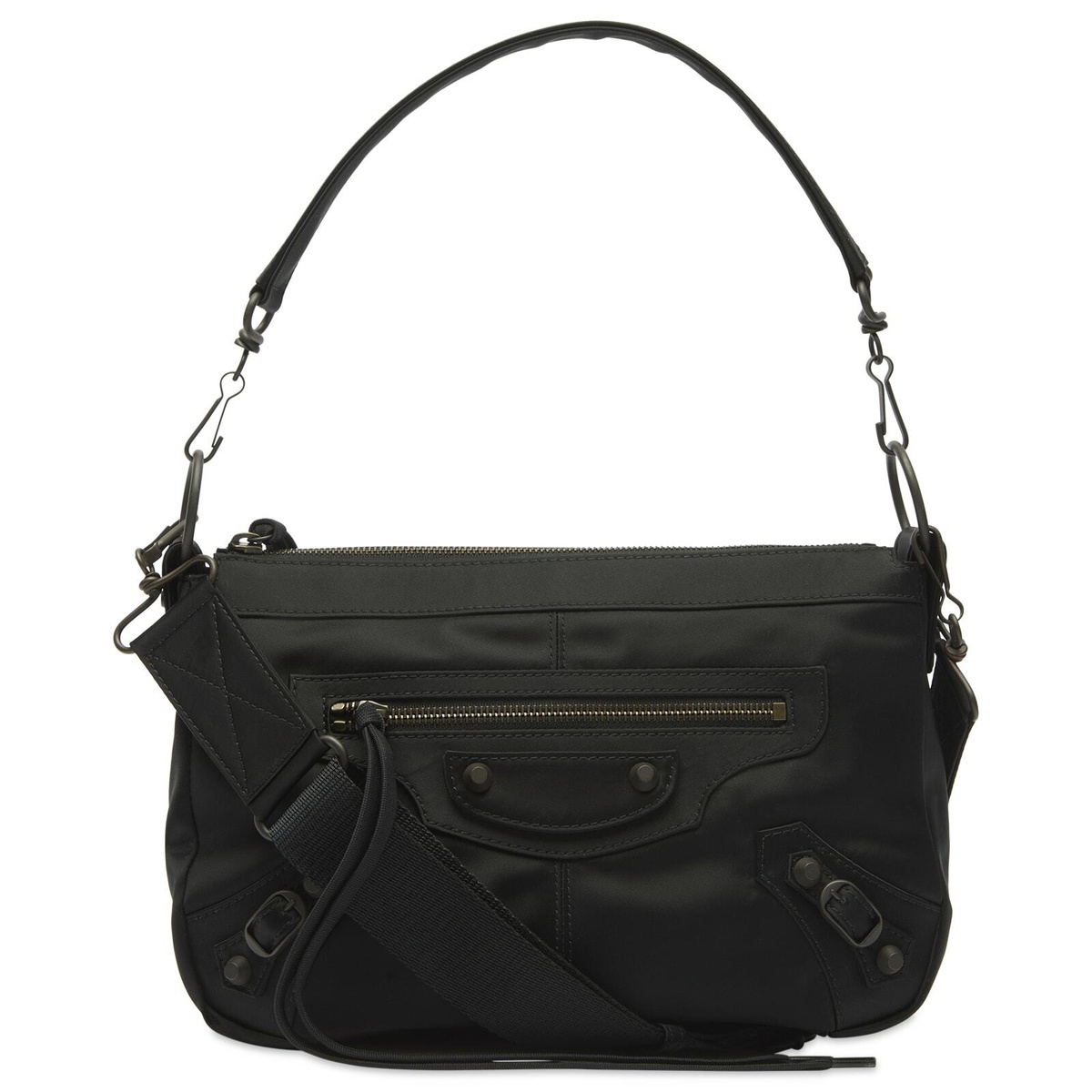 Balenciaga Men's Le City Moto Nylon Bag in Black Balenciaga