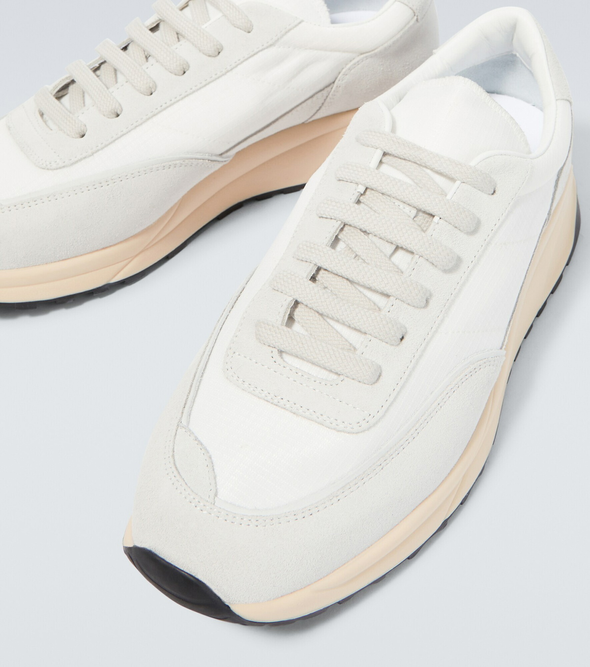 Common Projects - Track 80 suede-paneled sneakers Common Projects