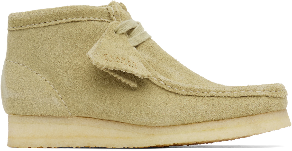 Clarks Originals Beige Wallabee Boots Clarks Originals