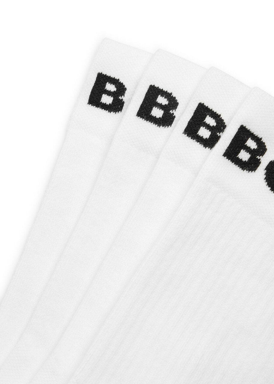 Boss Sport Logo Cotton-blend Socks set of two White BOSS
