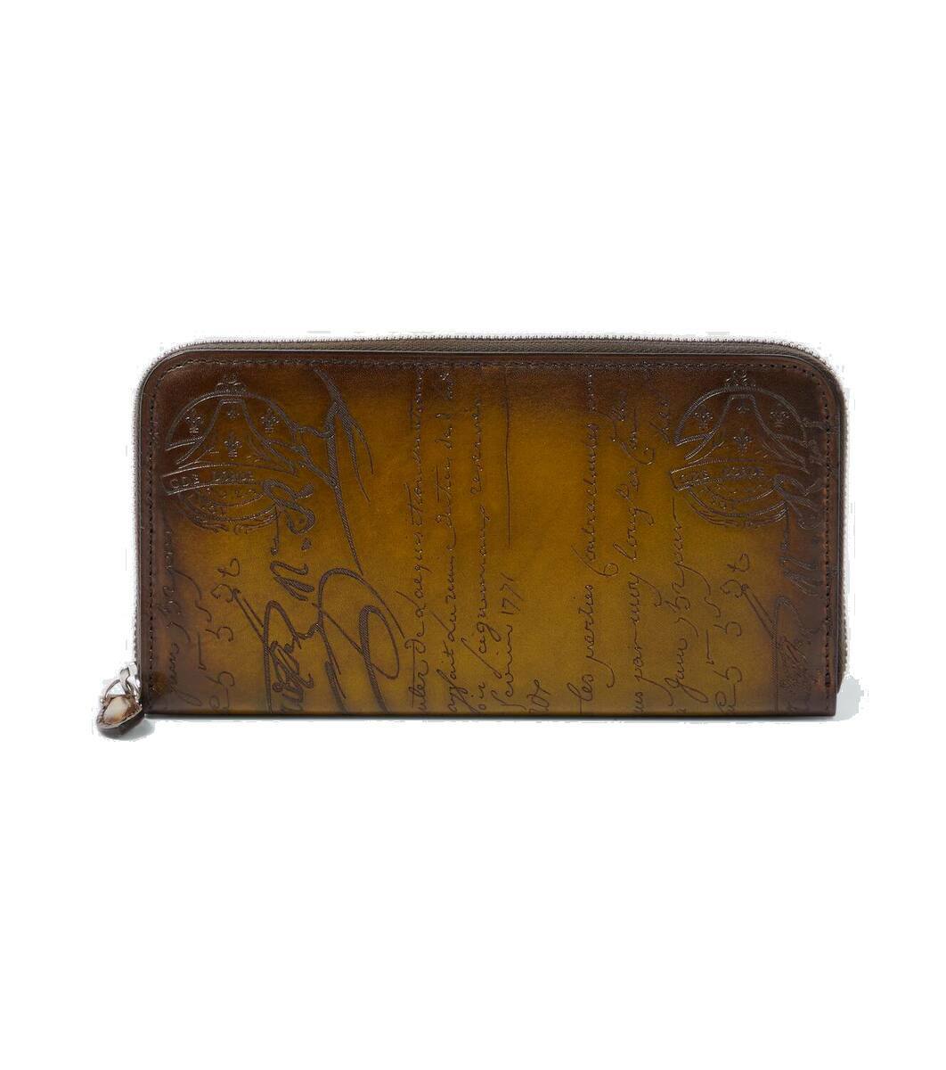 Berluti - Periple Scritto Leather Wallet - Black Berluti Berluti - Periple Scritto Leather Wallet - Black Berluti