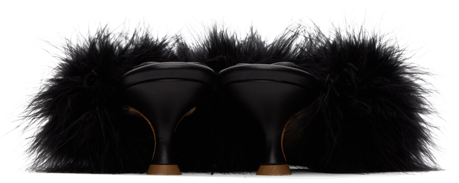 Sleeper Black Pom Heeled Sandals Sleeper