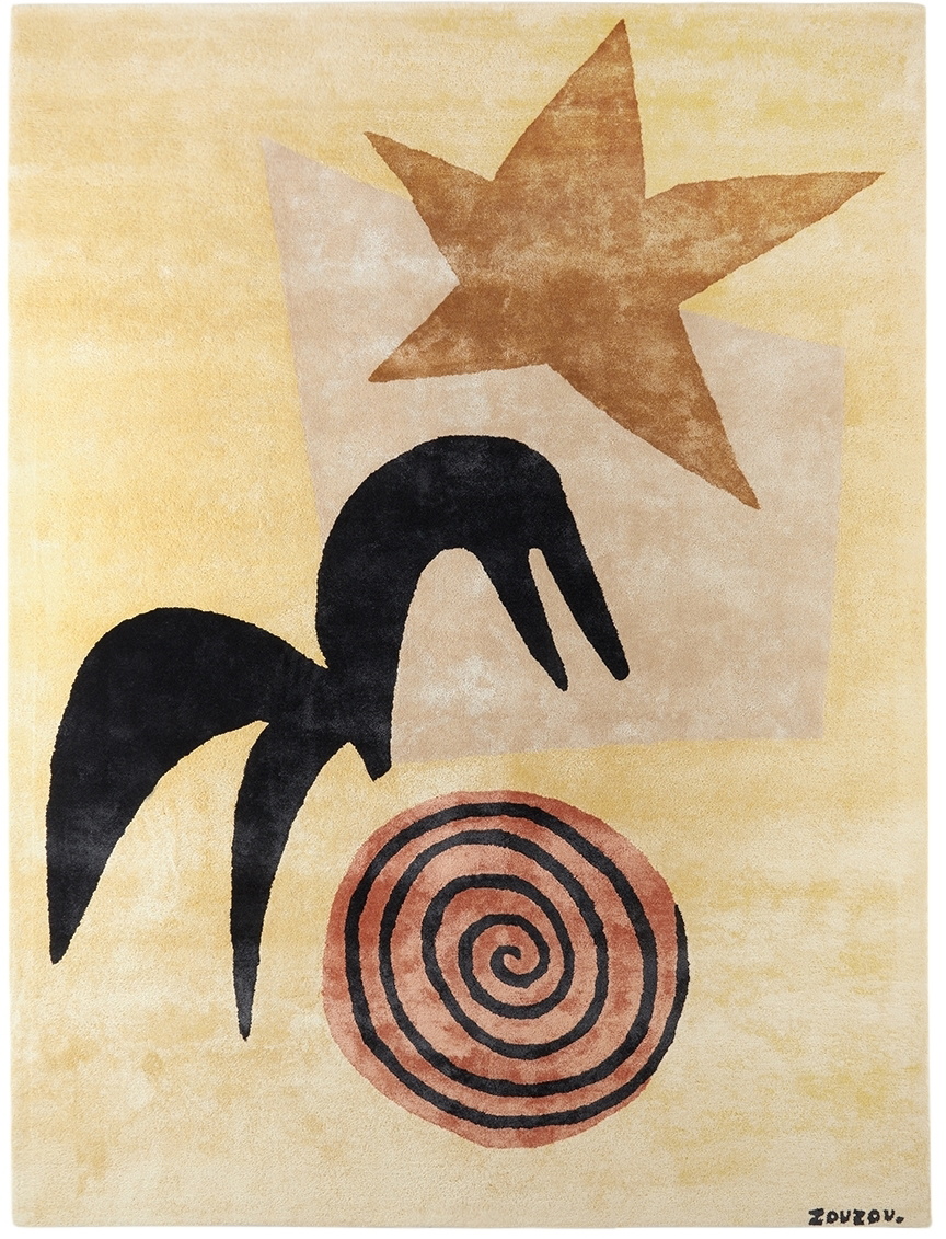 Zouzou Rugs SSENSE Exclusive Yellow & Multicolor ZZ-09-005 Rug