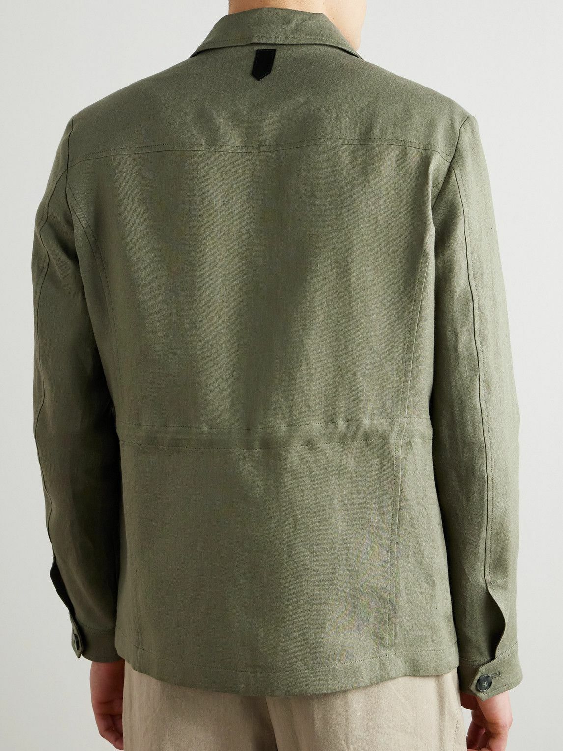 Canali - Linen-Canvas Jacket - Green Canali