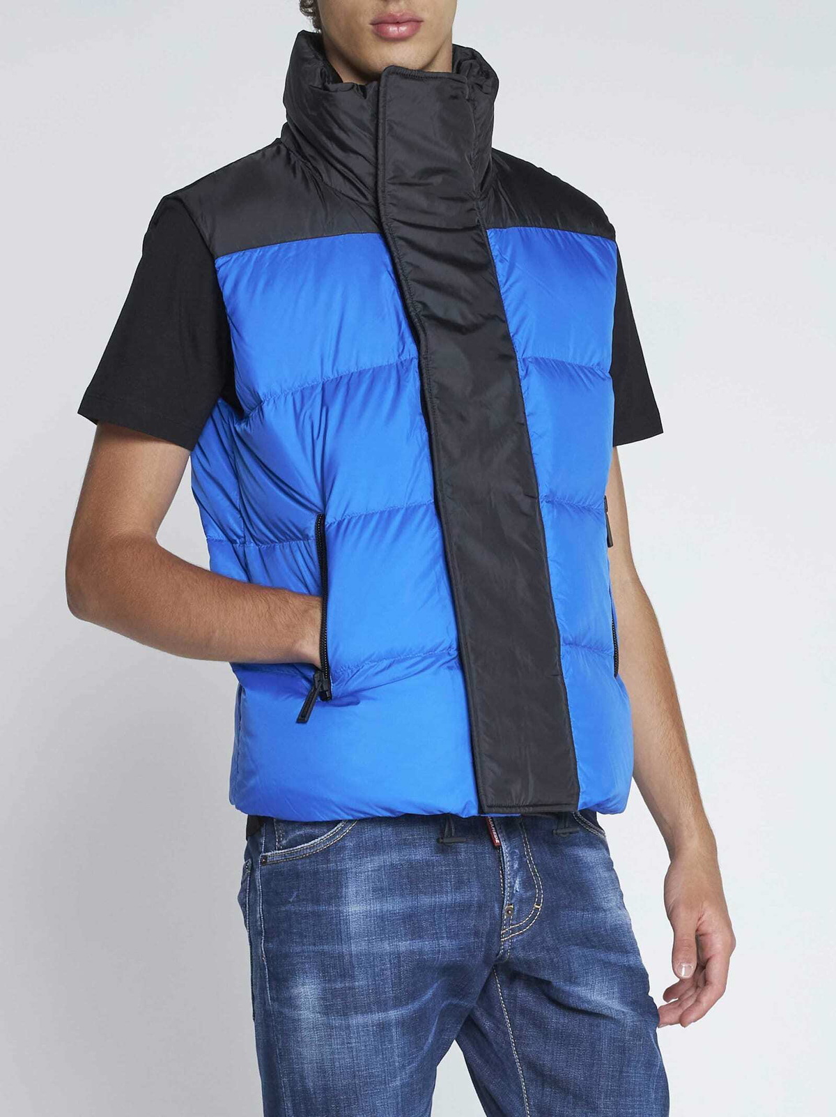 Dsquared2 Logo Quilted Nylon Down Vest Vest Dsquared2