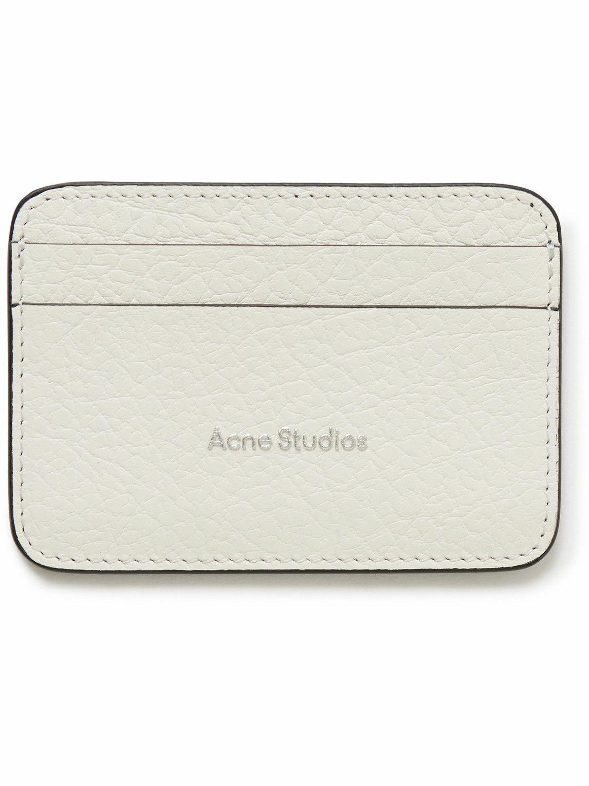Acne Studios - Logo-Print Full-Grain Leather Cardholder Acne Studios