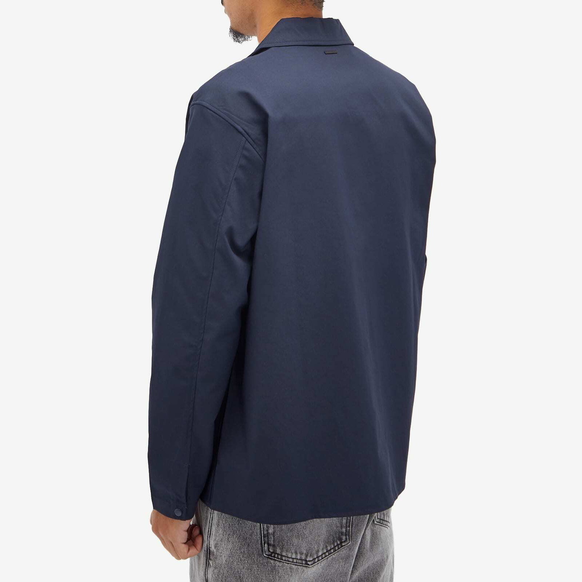 Norse Projects Men's Carsten Solotex Twill Shirt in Dark Navy Norse ...