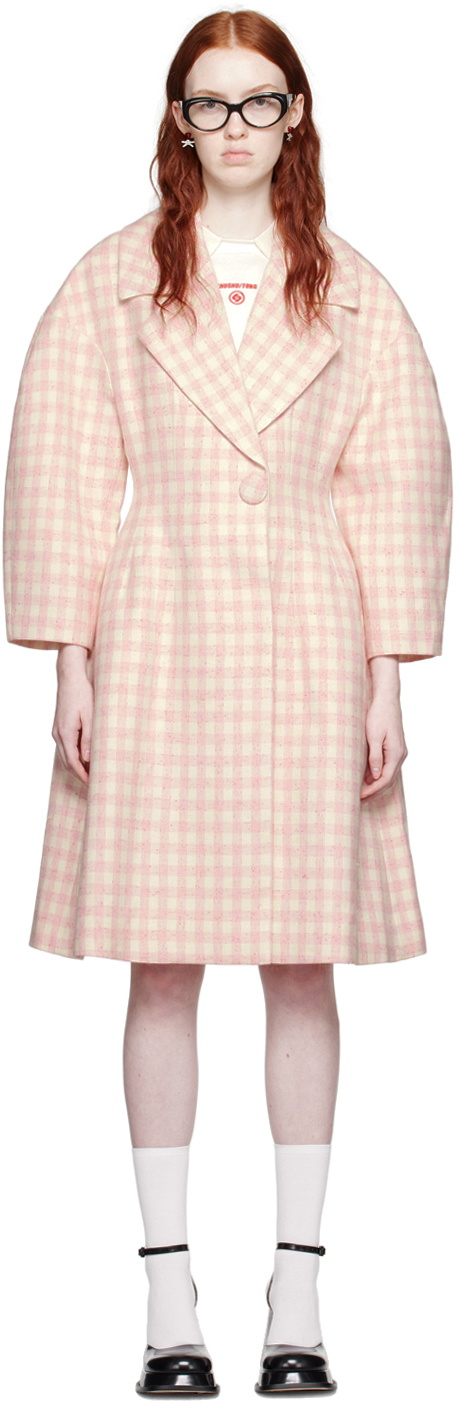 Shushu/Tong Pink Check Coat Shushu/Tong