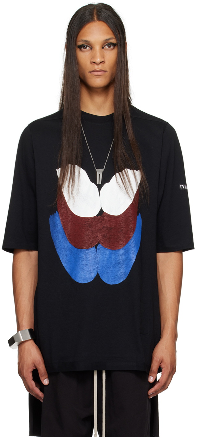 Rick Owens SSENSE Exclusive Black KEMBRA PFAHLER Edition Jumbo T-Shirt ...