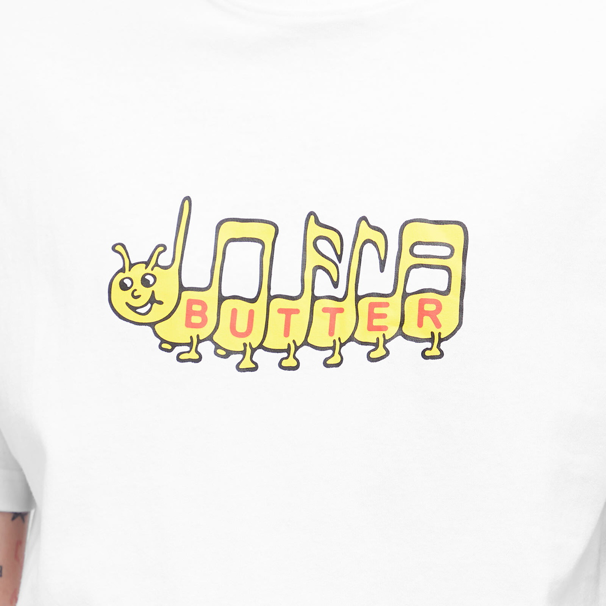 Butter Goods Men's Caterpillar T-Shirt in White Butter Goods