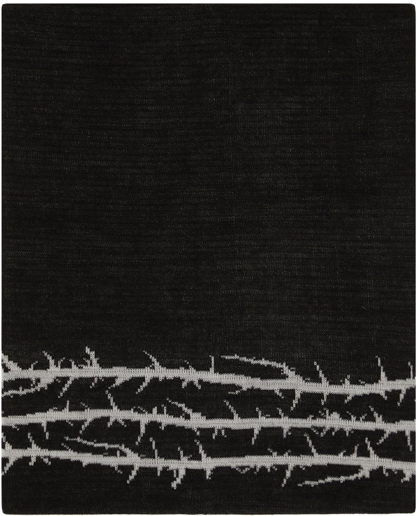 Undercoverism Black Barbed Wire Neck Warmer Undercoverism