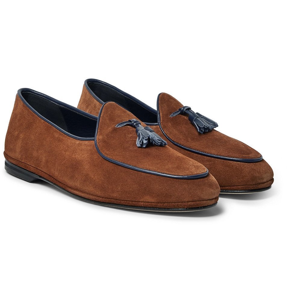 Rubinacci - Marphy Suede Tasselled Loafers - Brown Rubinacci
