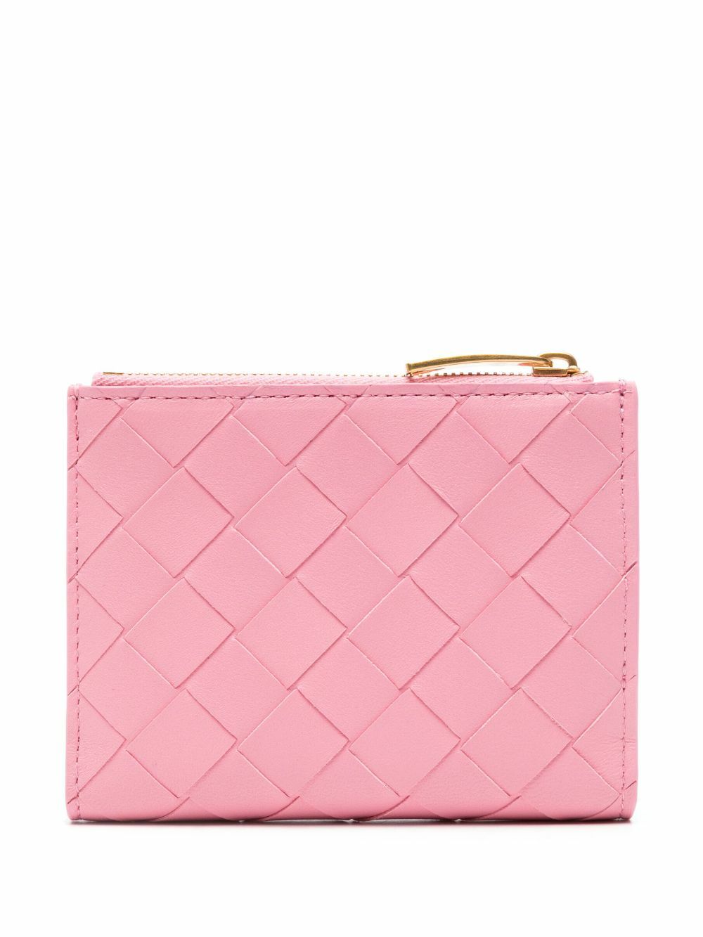 Bottega Veneta Pink Intrecciato Leather Wallet Bottega Veneta