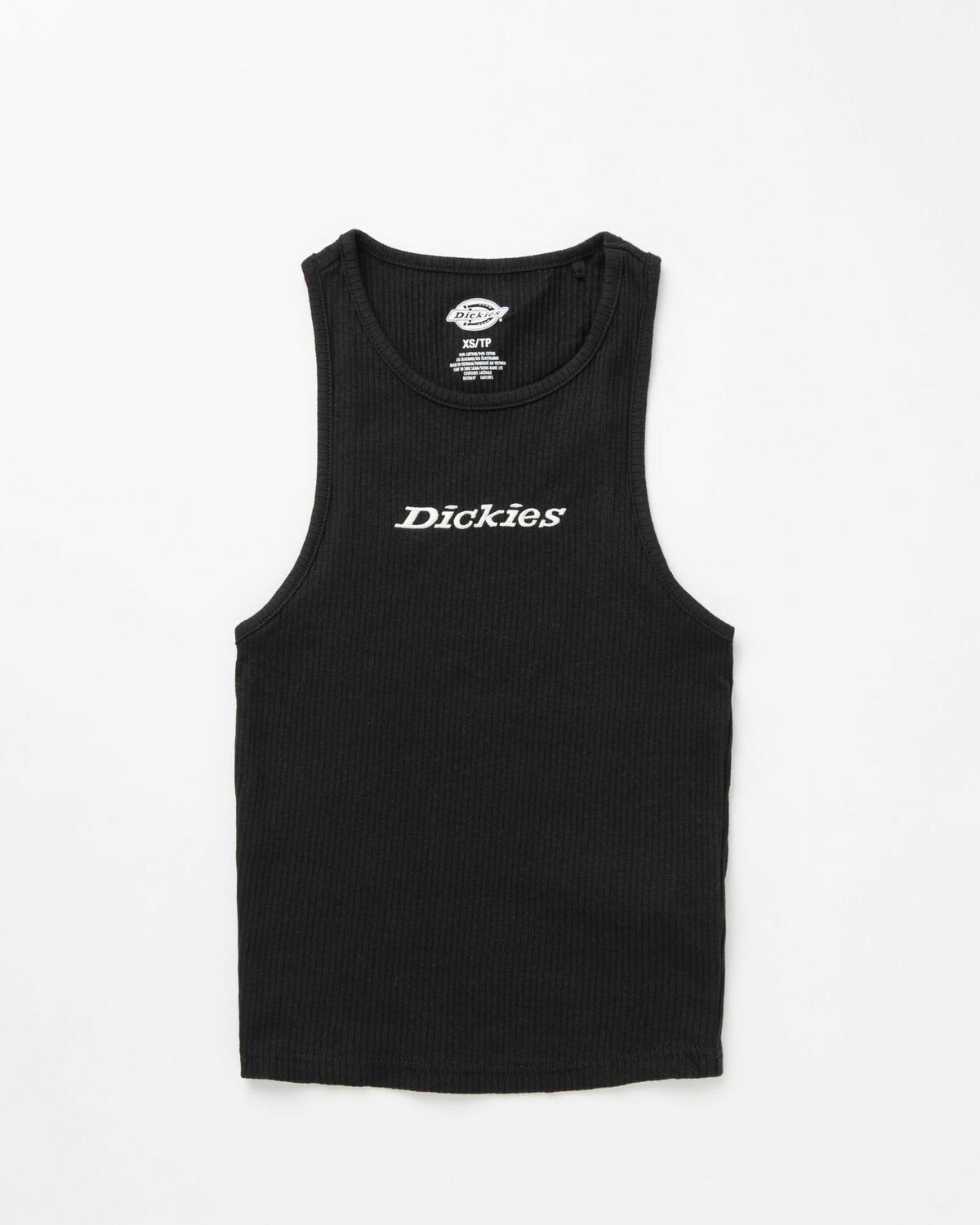 DICKIES RIB TOP Black Womens Tops & Tank Dickies Construct