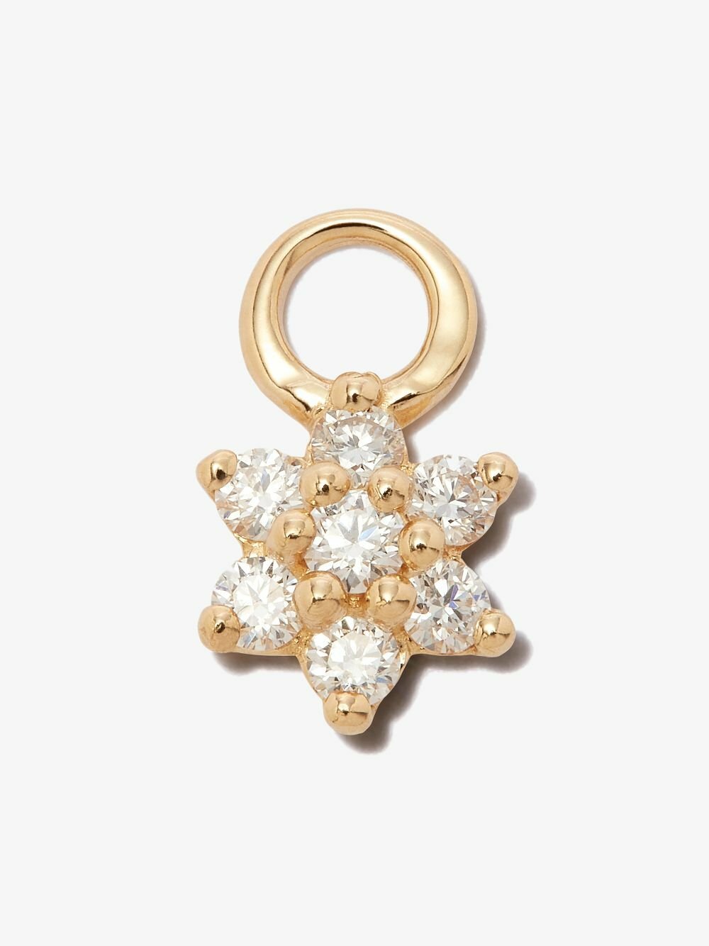 MARIA TASH 18K Yellow Gold Flower Diamond Charm Maria Tash