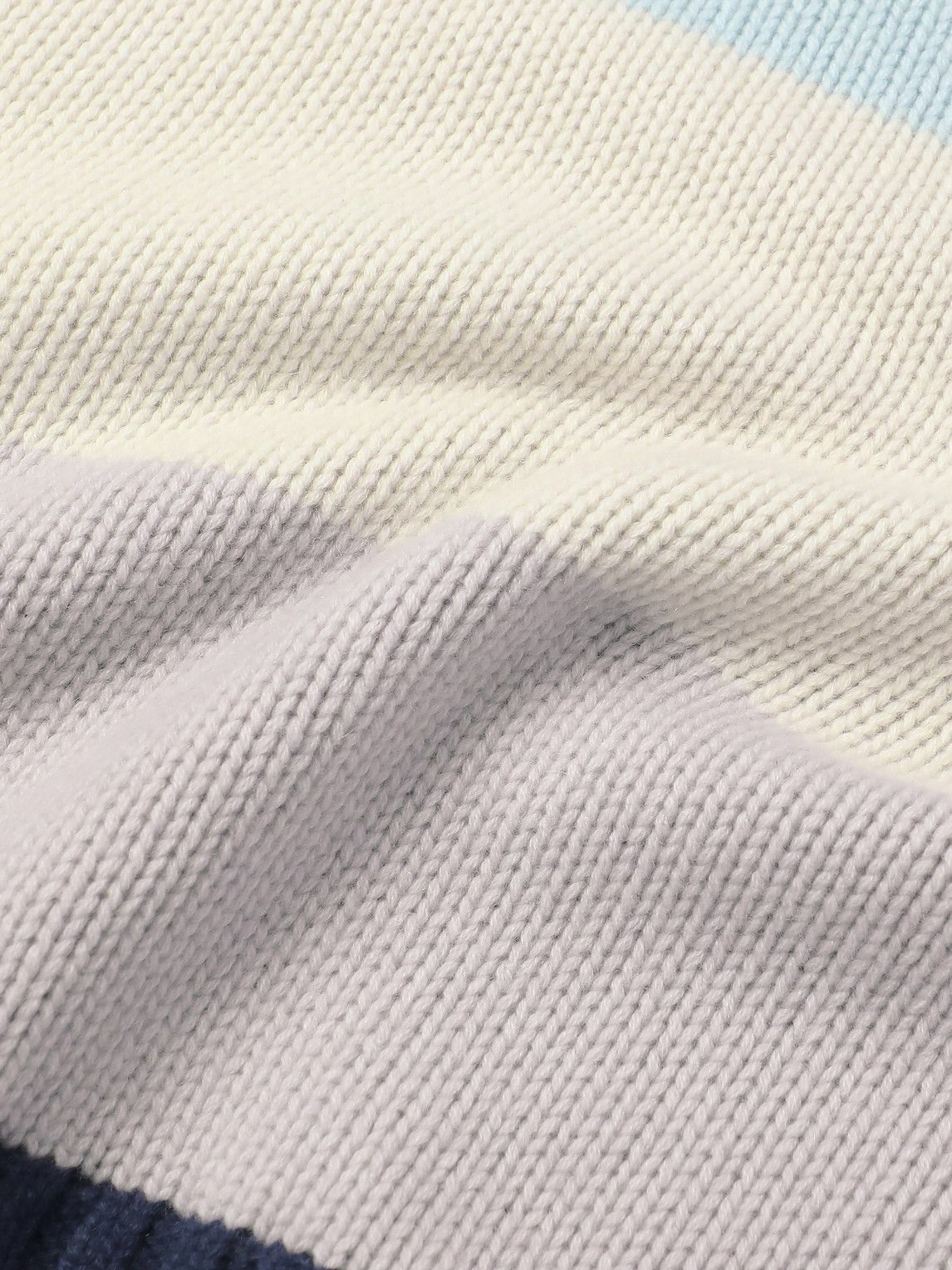 FRAME - Striped Ribbed Cashmere Sweater - Multi Frame Denim