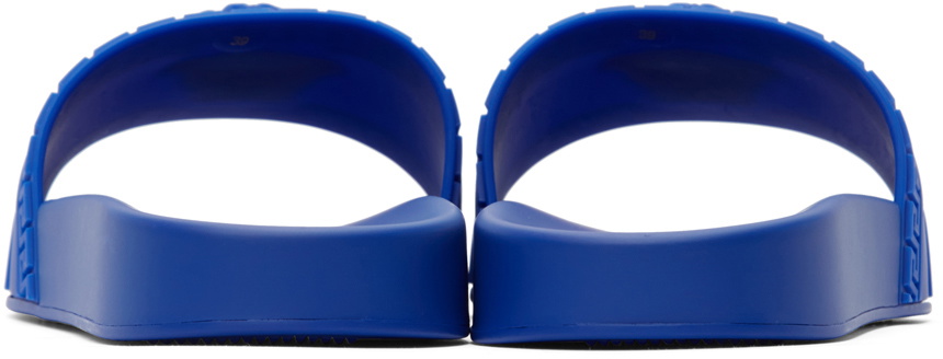 Versace Blue Palazzo Pool Slides Versace