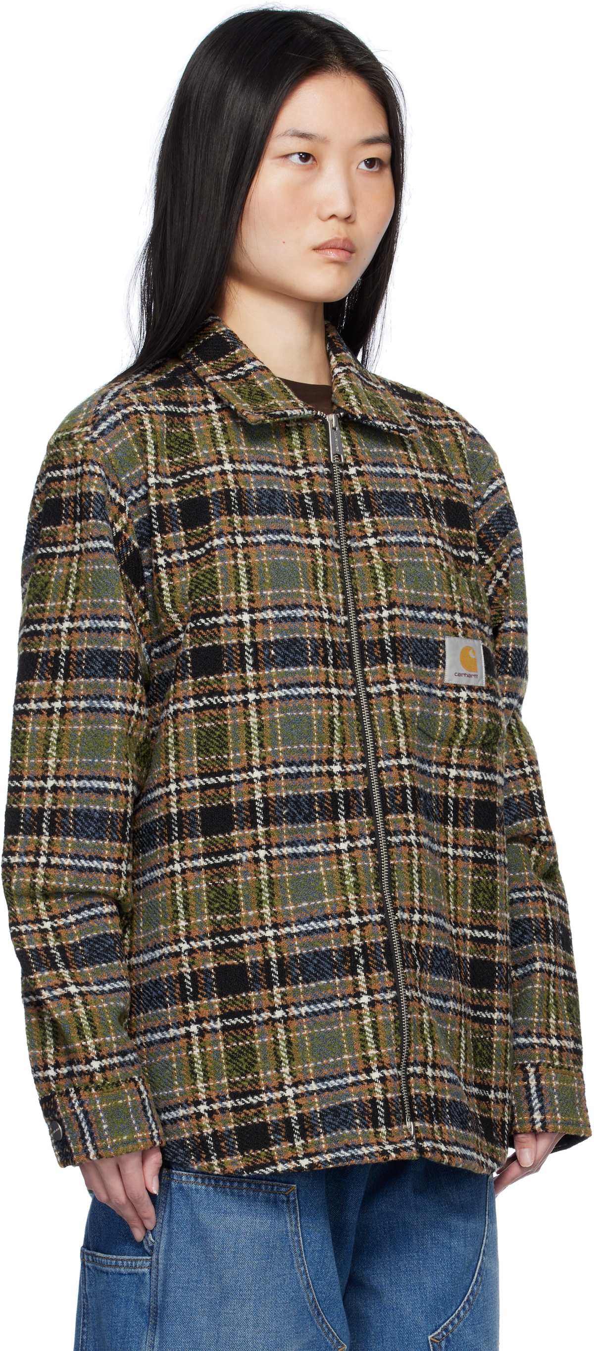 Carhartt Work In Progress Khaki Stroy Check Shirt Jacket Carhartt WIP