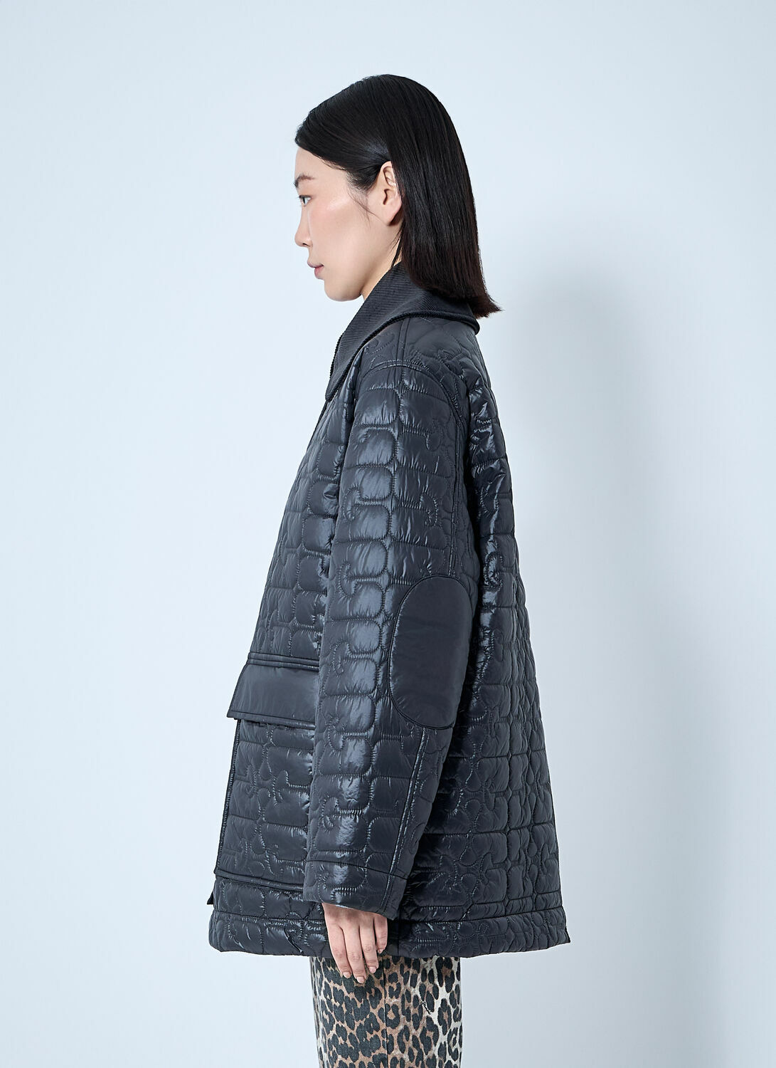 GANNI Shiny Quilted Jacket GANNI