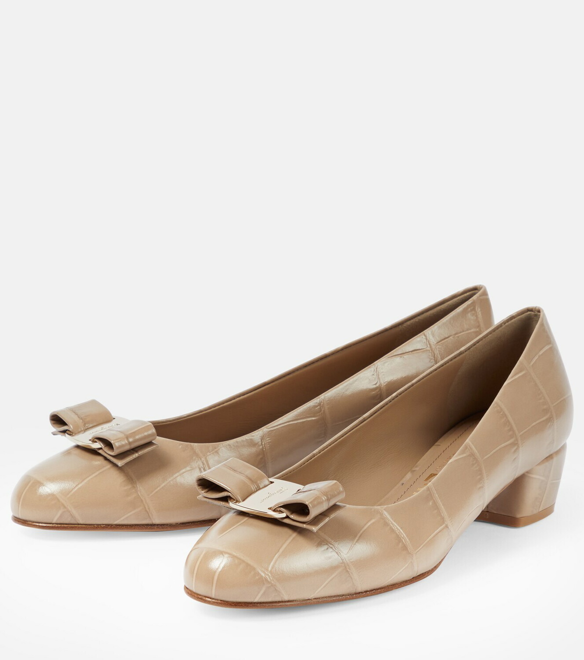 Ferragamo Vara leather ballet flats Salvatore Ferragamo