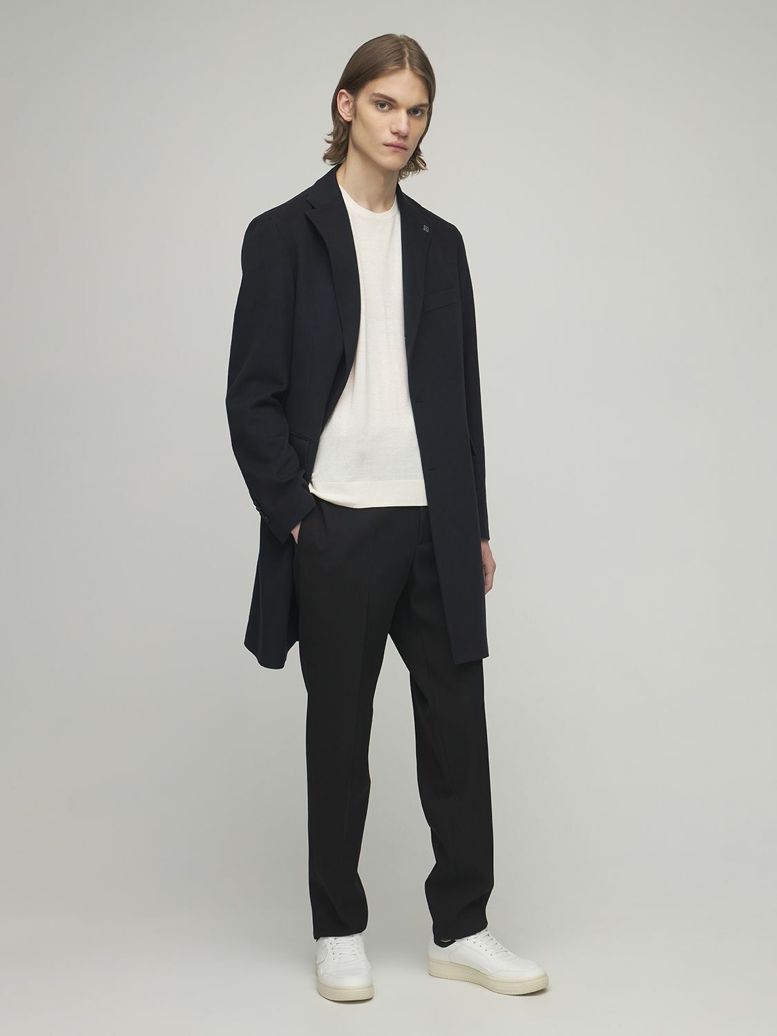 TAGLIATORE Virgin Wool & Cashmere Coat Tagliatore