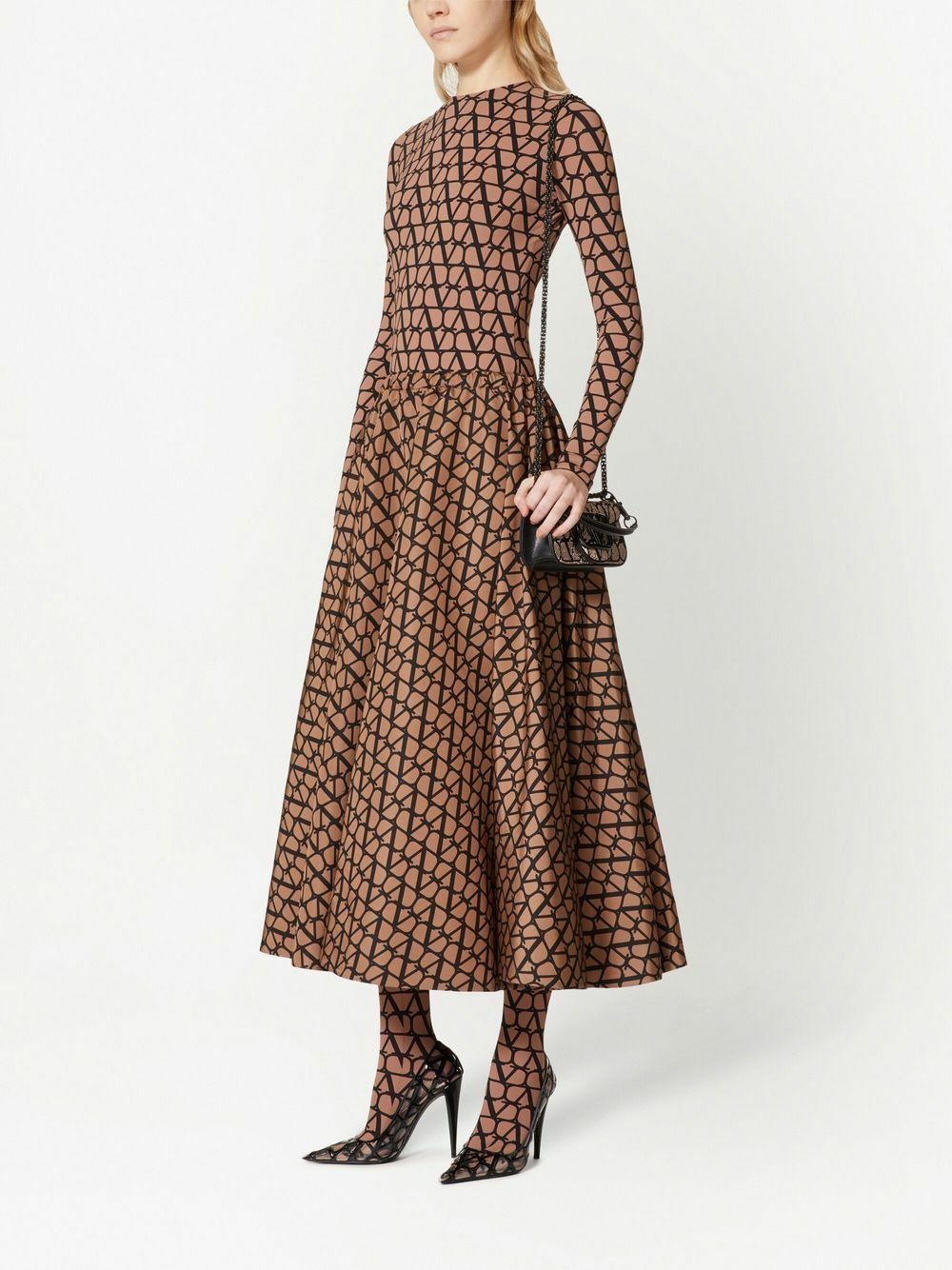 VALENTINO - Topile Iconographe Silk Skirt Valentino
