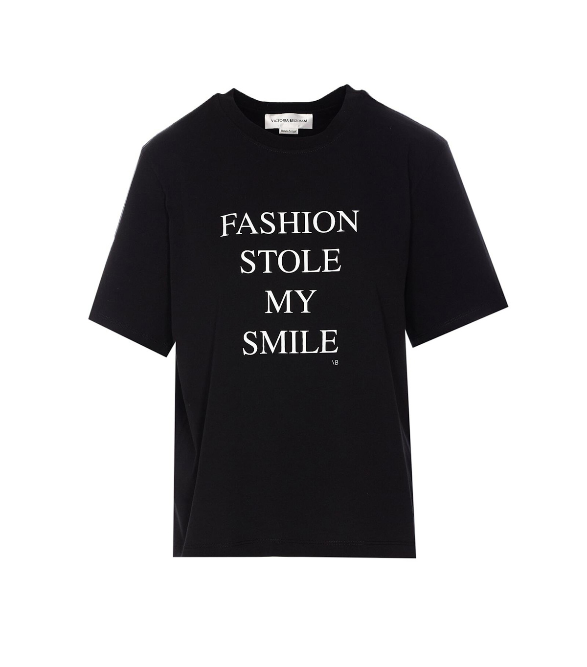 Victoria Beckham Slogan Fashion Stole T-shirt Victoria Beckham