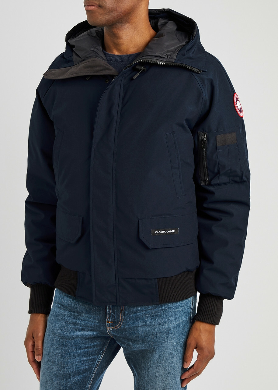 Canada Goose Chilliwack Navy Arctic-Tech Bomber Jacket, Navy, Bomber ...