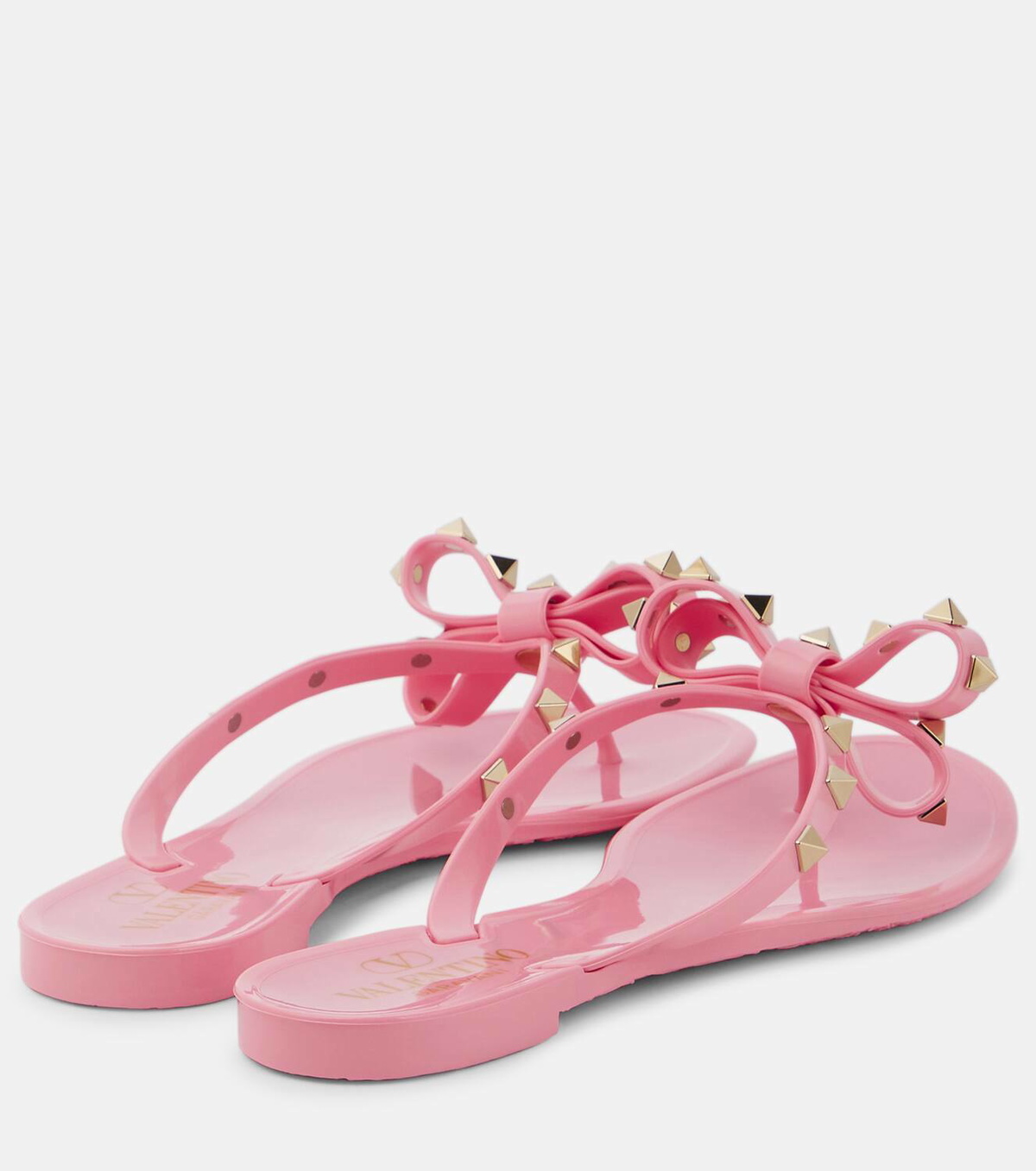 Valentino Garavani Rockstud PVC thong sandals Valentino Garavani