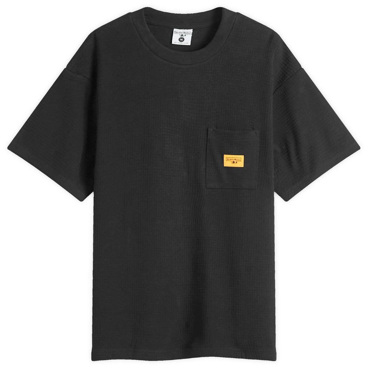 Service Works Men's Waffle Pocket T-Shirt in Black Service Works