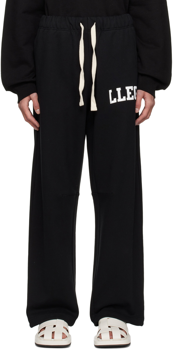 Recto SSENSE Exclusive Black Drawstring Lounge Pants Recto