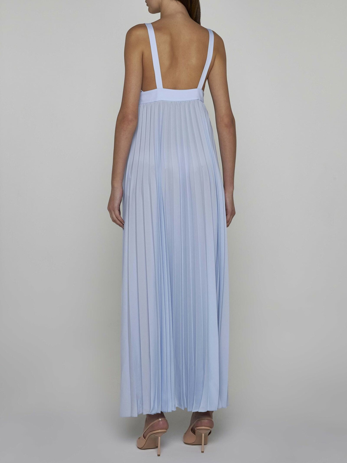 Parosh Palmer Pleated Long Dress Parosh