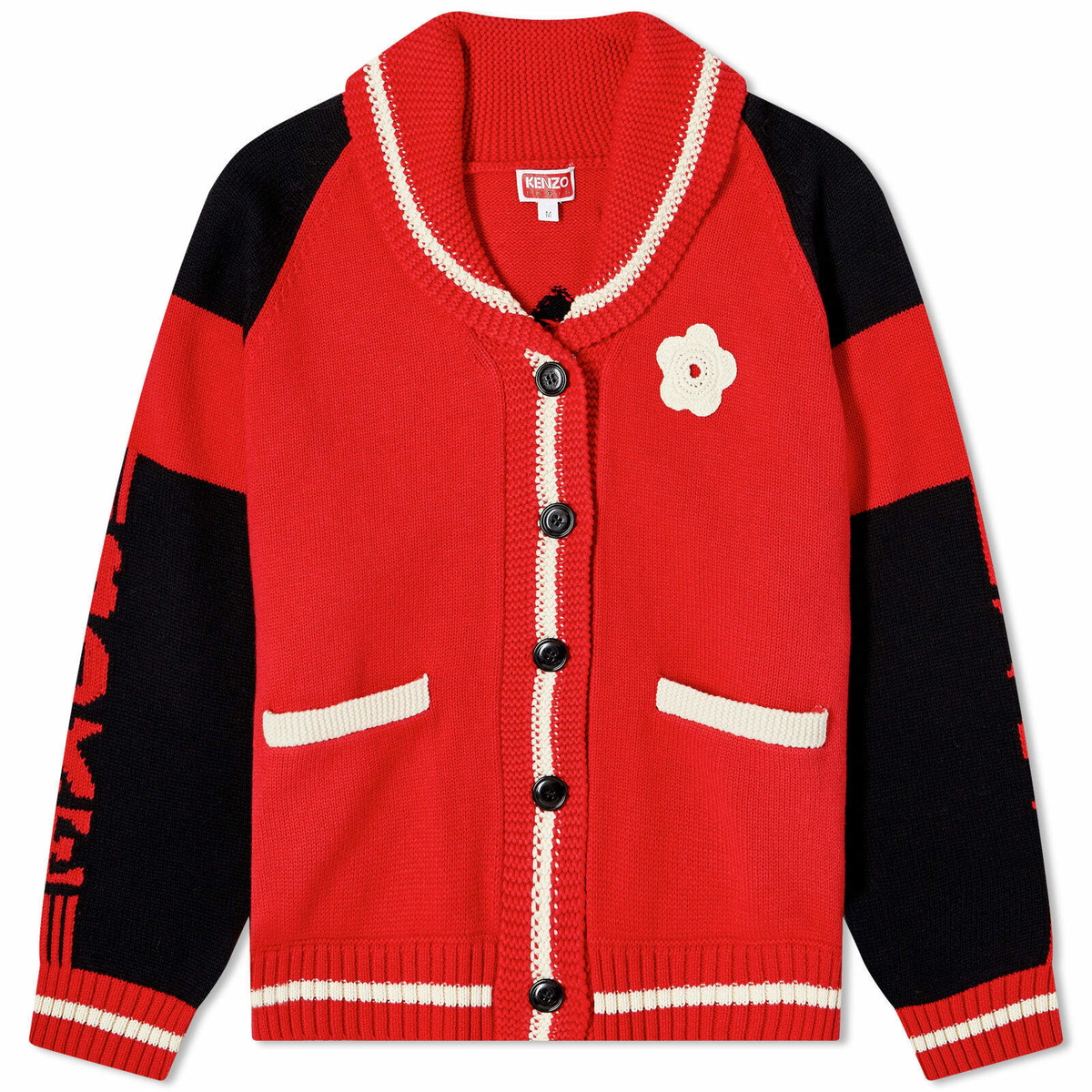 Kenzo Women's Boke Boy Cardigan in Red Kenzo