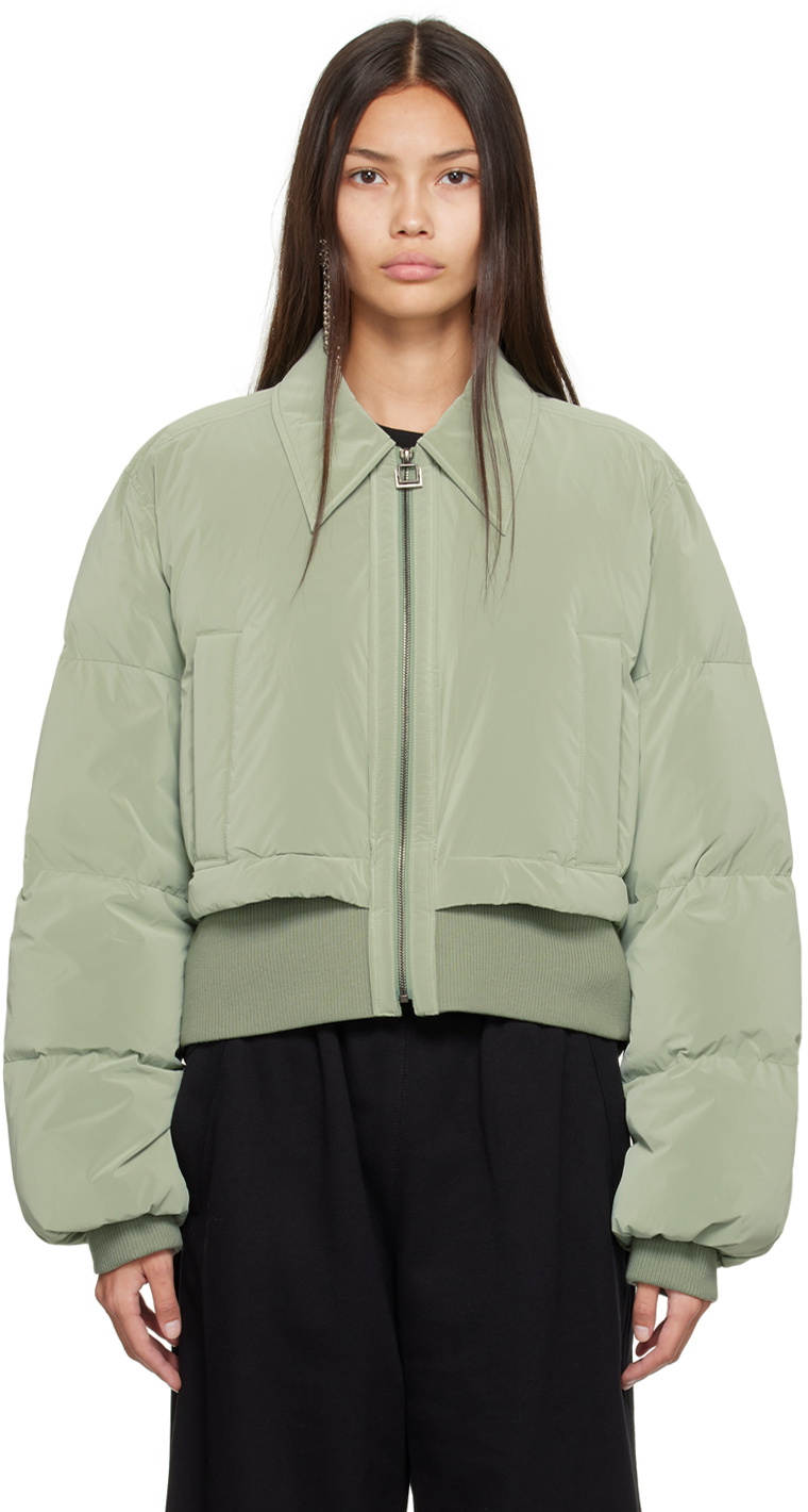 Wooyoungmi Green Layered Down Jacket Wooyoungmi