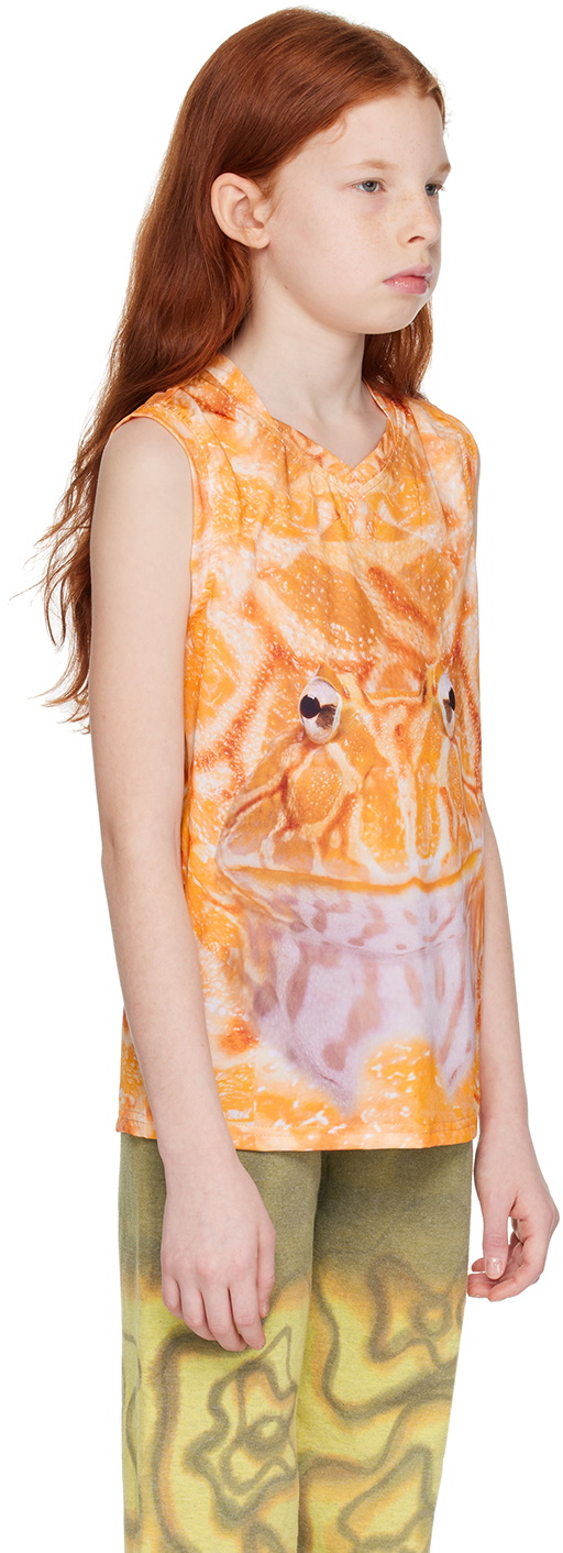 Collina Strada SSENSE Exclusive Kids Orange Cardio Dachi Tank Top ...
