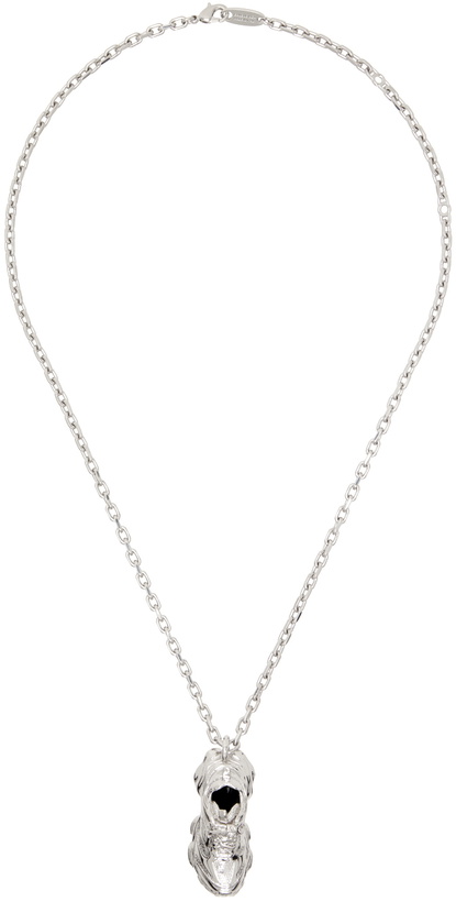 Balenciaga Silver XXL B Chain Necklace Balenciaga